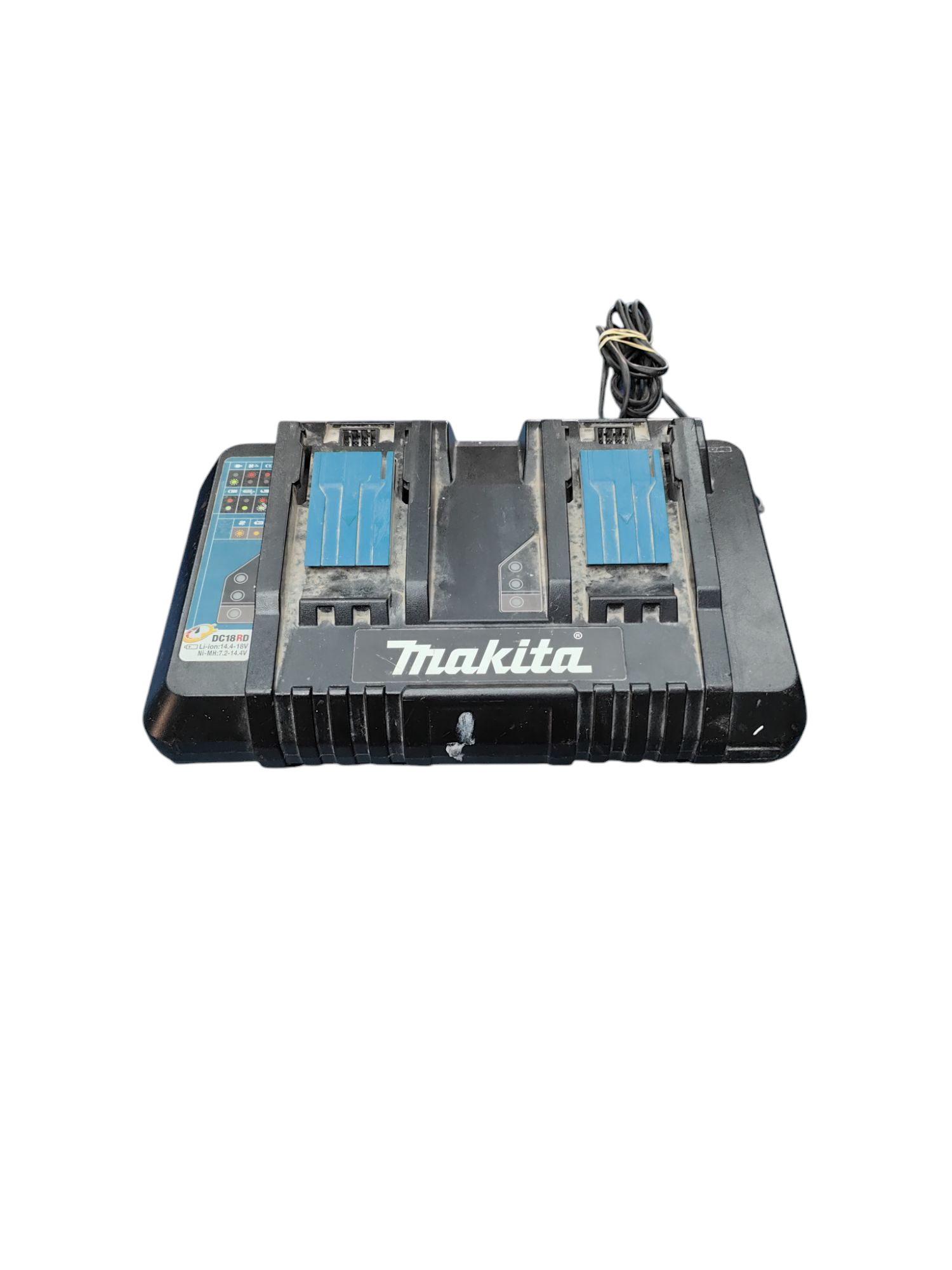 Pre-owned Makita DC18RD Dual-Port Lithium-Ion Battery Charger for 18V ...
